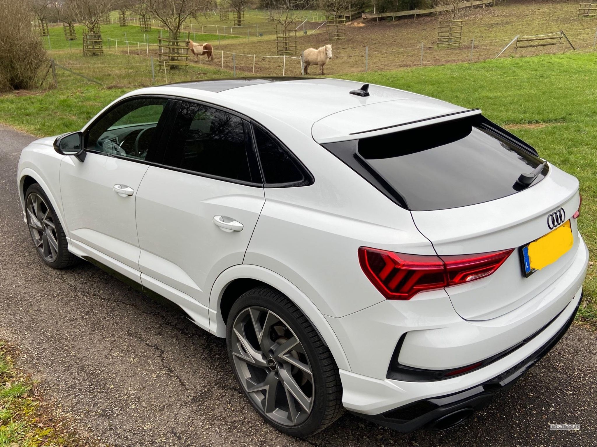 White Audi RSQ3 Sportback used, fuel Petrol and Automatic gearbox, 17. ...