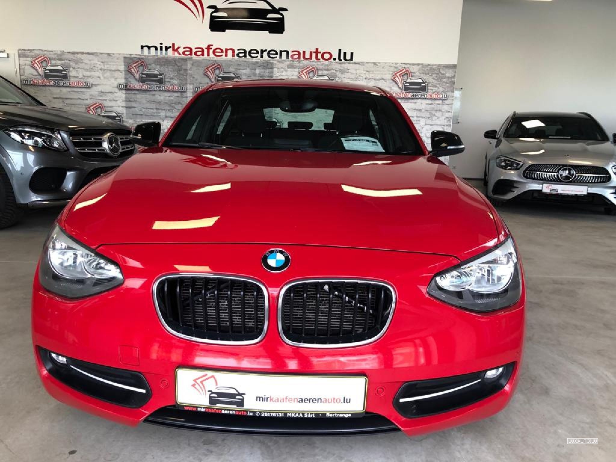 BMW 116 Sport-Line Rouge d'occasion, moteur Diesel et boite Manuelle ...